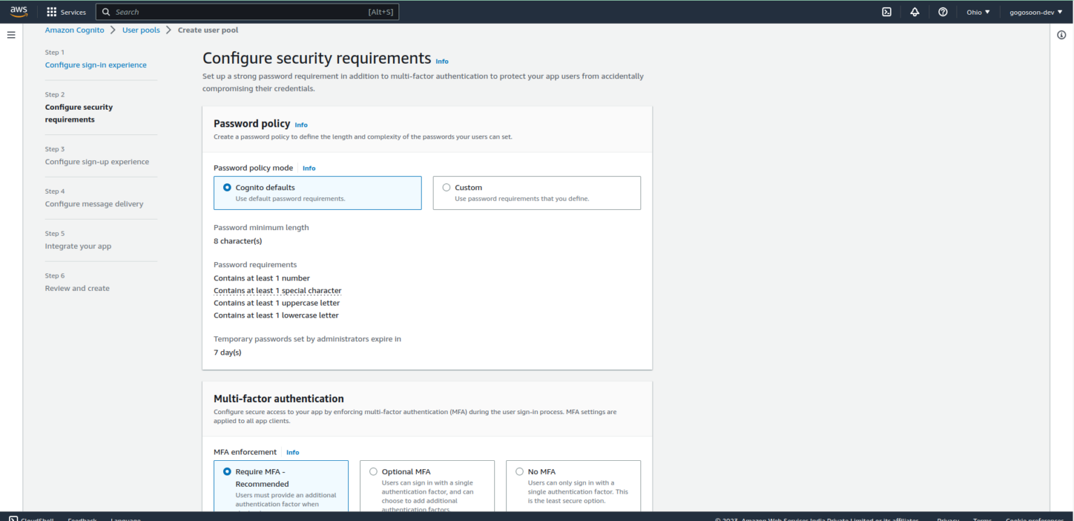How to use AWS Cognito for User Authentication - GoGoSoon